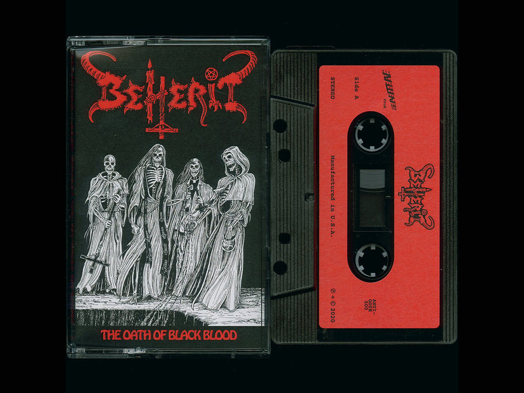 BEHERIT - The Oath of Black Blood TAPE (2023 Reissue) [PRE-ORDER ...